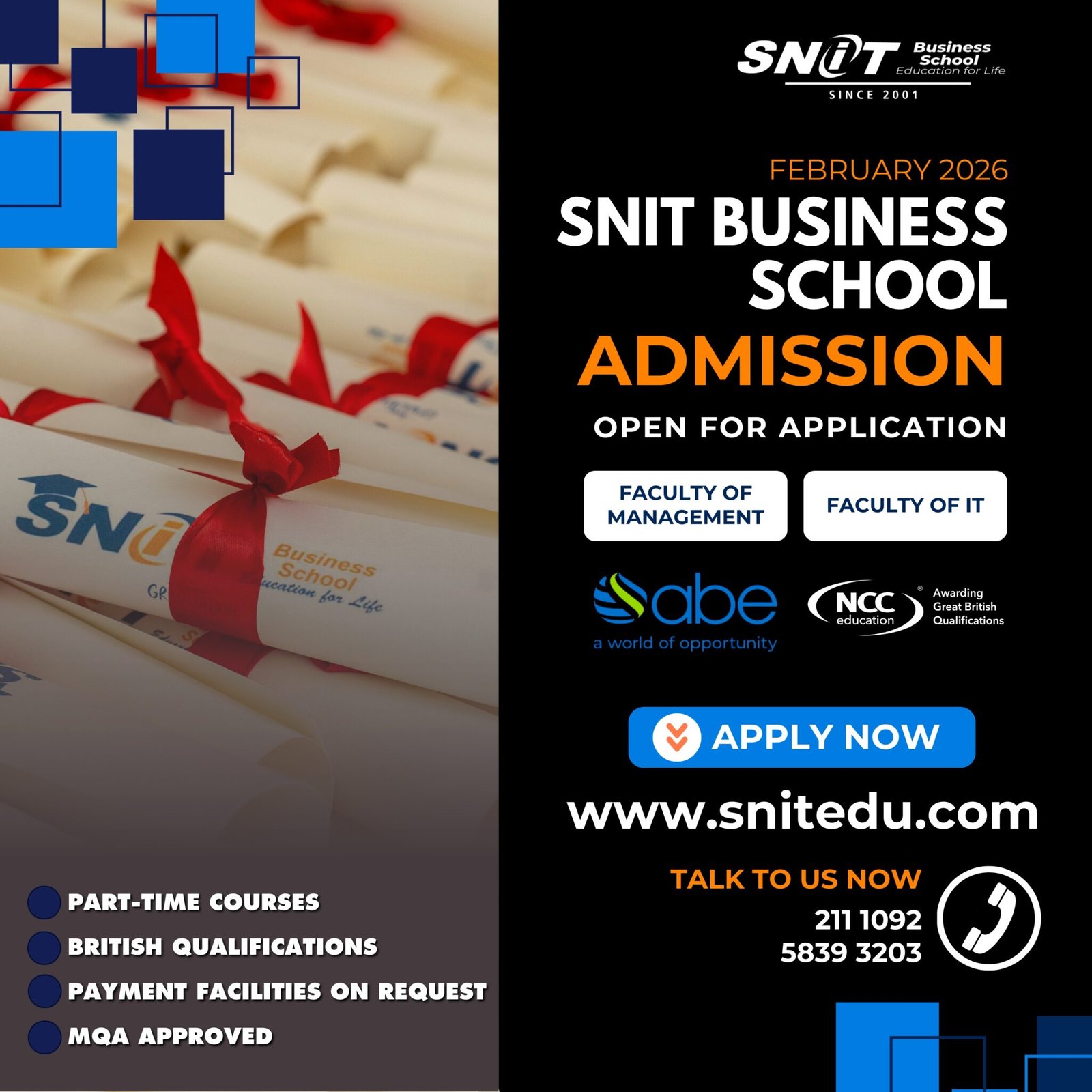 British Qualifications in Mauritius | SNIT Business School